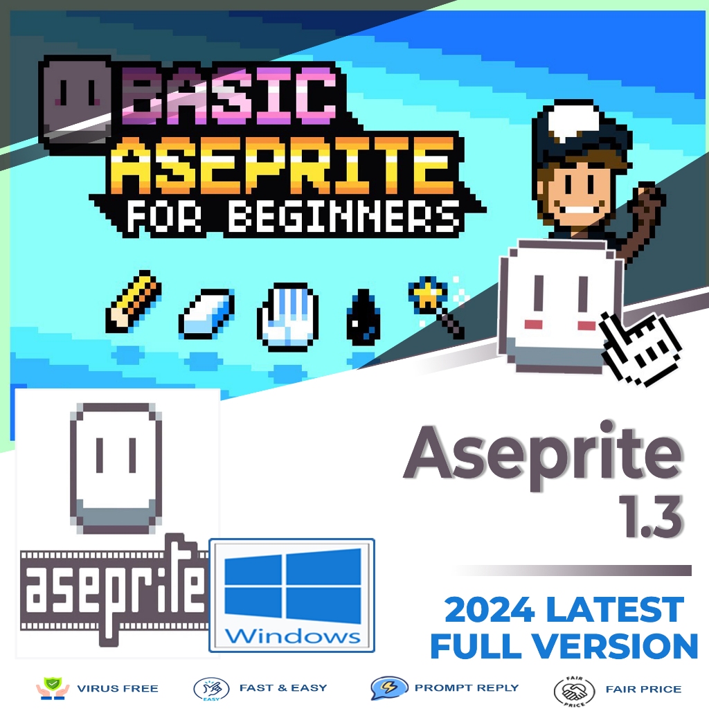 Aseprite 1.3 2024 Latest Full Version | Lifetime | Create Pixel art ...