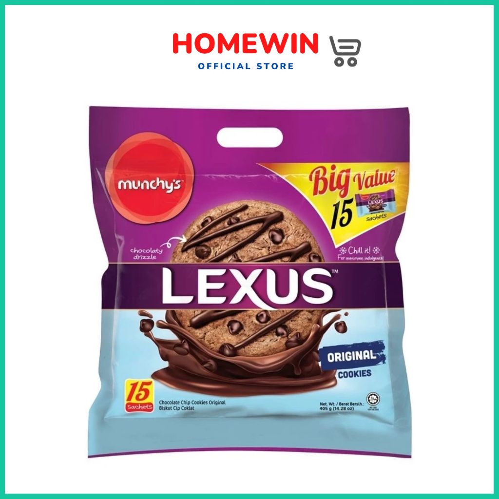 Munchy's Lexus Chocolate Chip Cookies Original (405g) | Shopee Malaysia