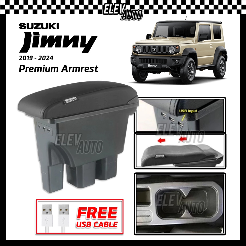 Suzuki Jimny JB74 2019 - 2024 Premium Flat Adjustable Arm Rest Armrest ...