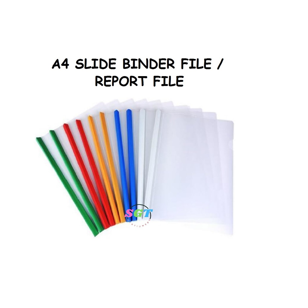 A4 Slide Binder File / Report File (1 piece) - Random Colour | Shopee Malaysia