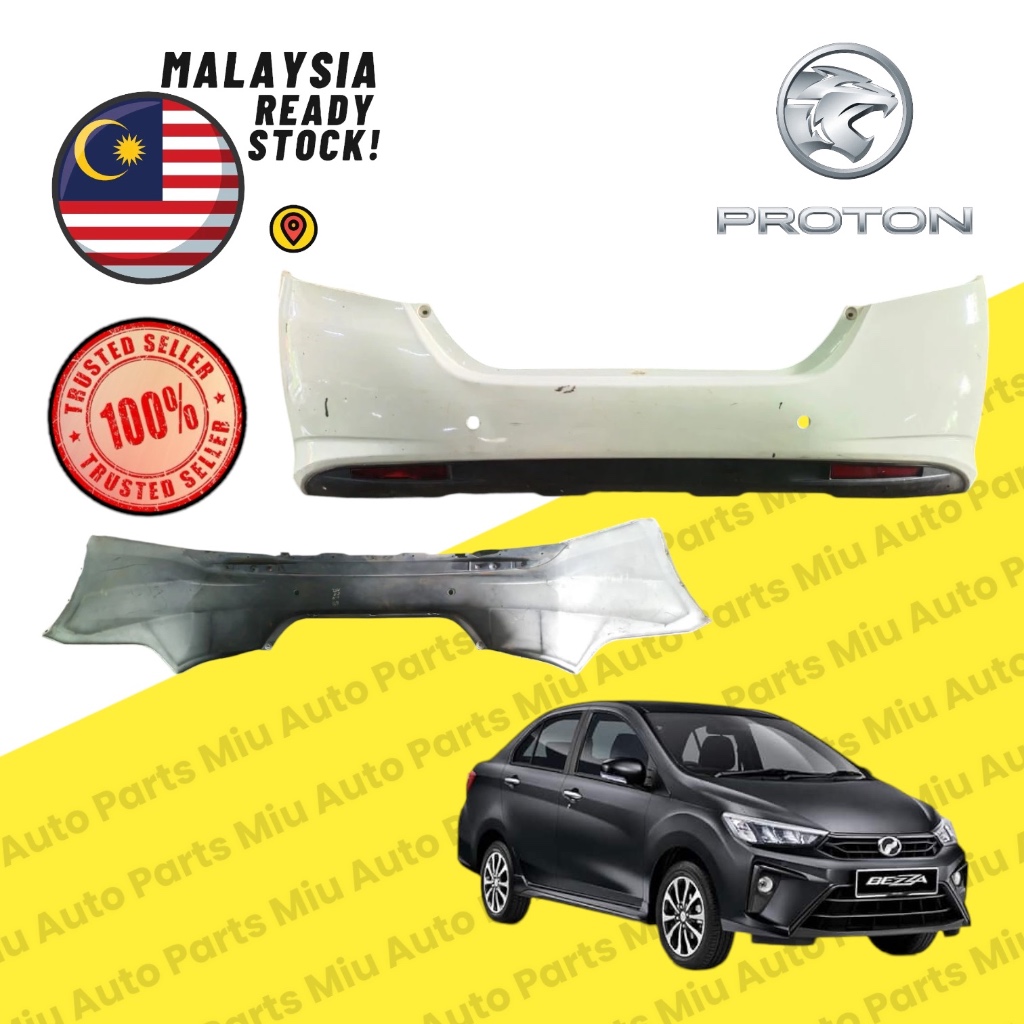 PERODUA BEZZA REAR BUMPER WHITE ORIGINAL PERODUA PARTS SECOND HAND ...