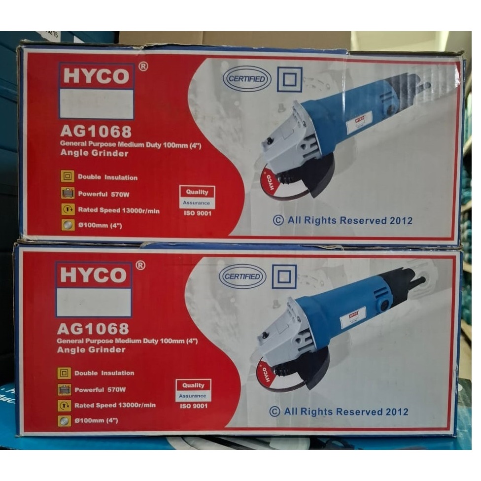 HYCO AG1068 4" 570W MEDIUM DUTY ANGLE GRINDER | Shopee Malaysia