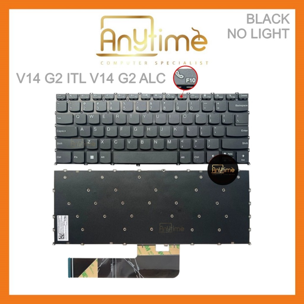 US No Backlit Keyboard For Lenovo V14 G2 ALC, V14 G2 ITL, V14 G3 IAP ...