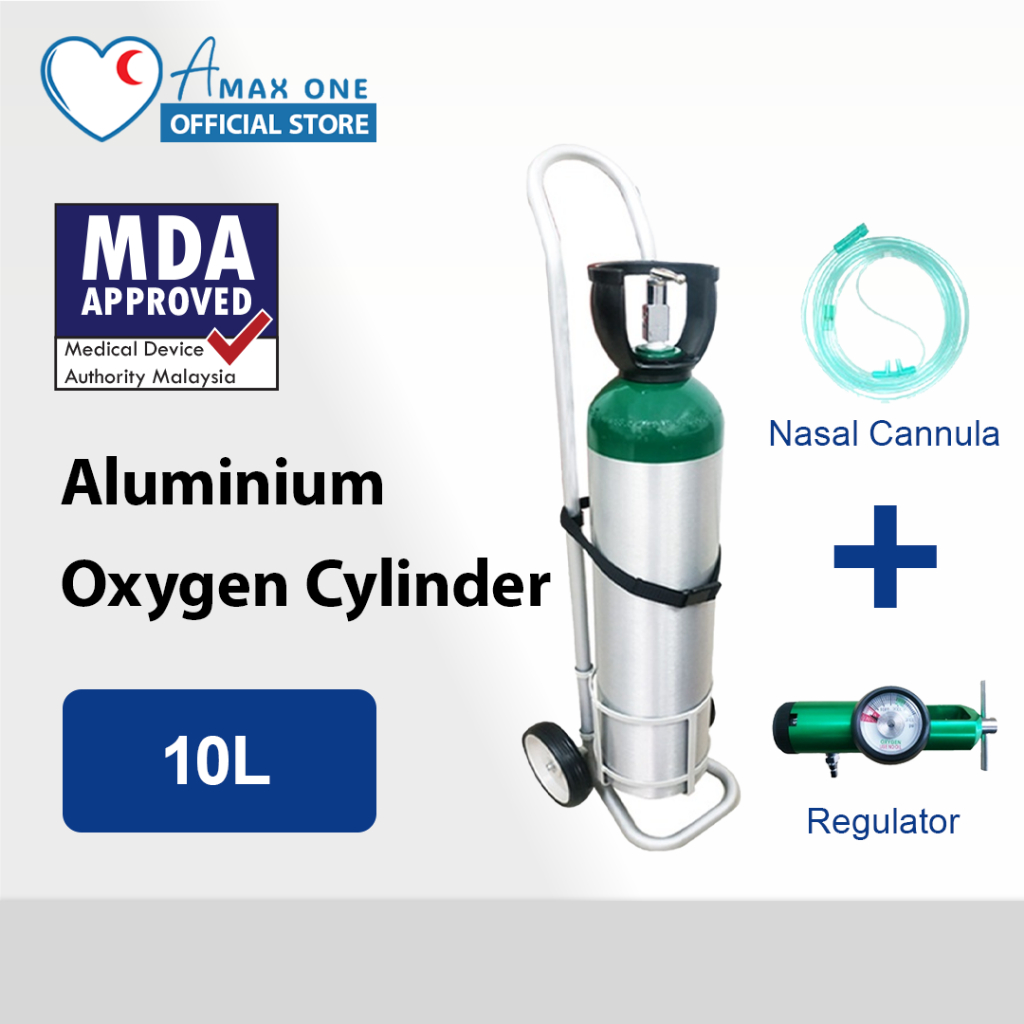 [Same Day Delivery] Aluminium Oxygen Cylinder Tank 5L OR 10L ...