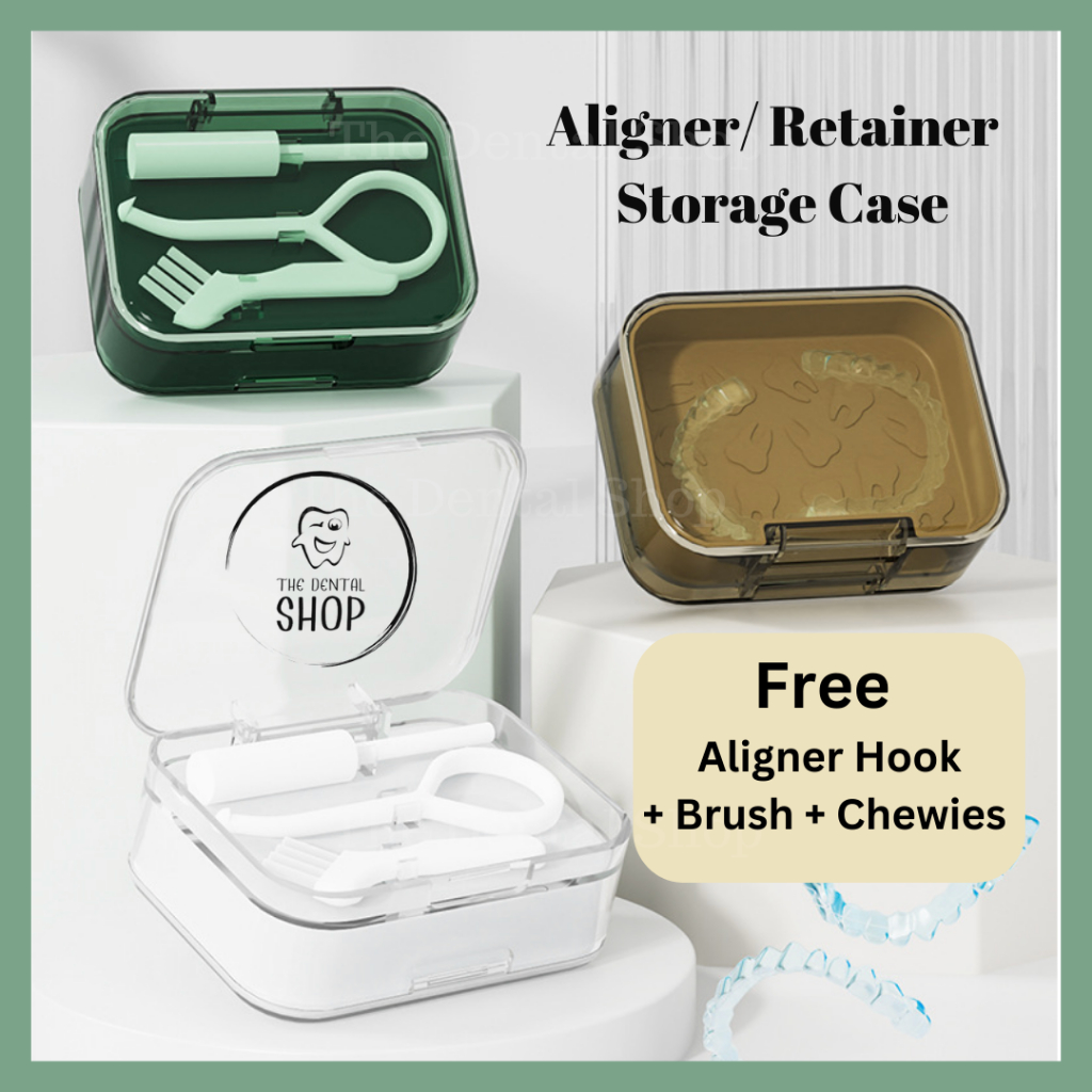 Ready Stocks】Minimalist Design Transparent Retainer Aligner Box ...