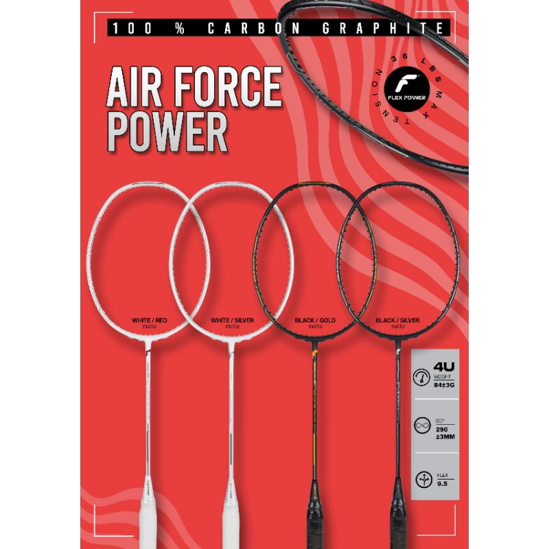 FLEX POWER AIR FORCE POWER BADMINTON RACKET | Shopee Malaysia