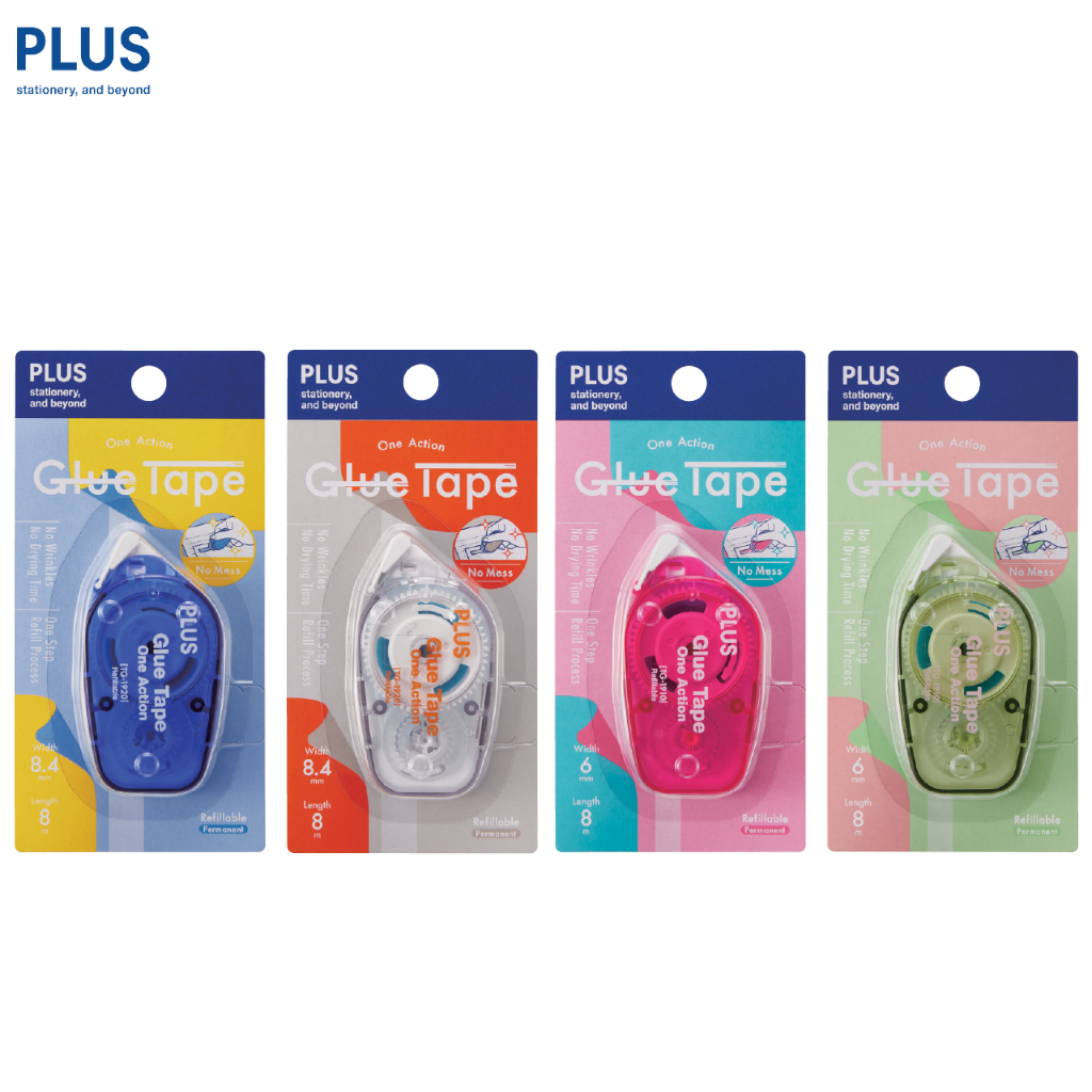 PLUS One Action Glue Tape (6mm/8.4mm x 8m) | Shopee Malaysia