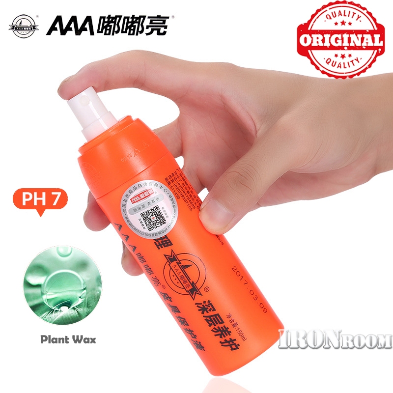 Natural Palm Wax Leather cleaner polish spray with sponge 150ml ...