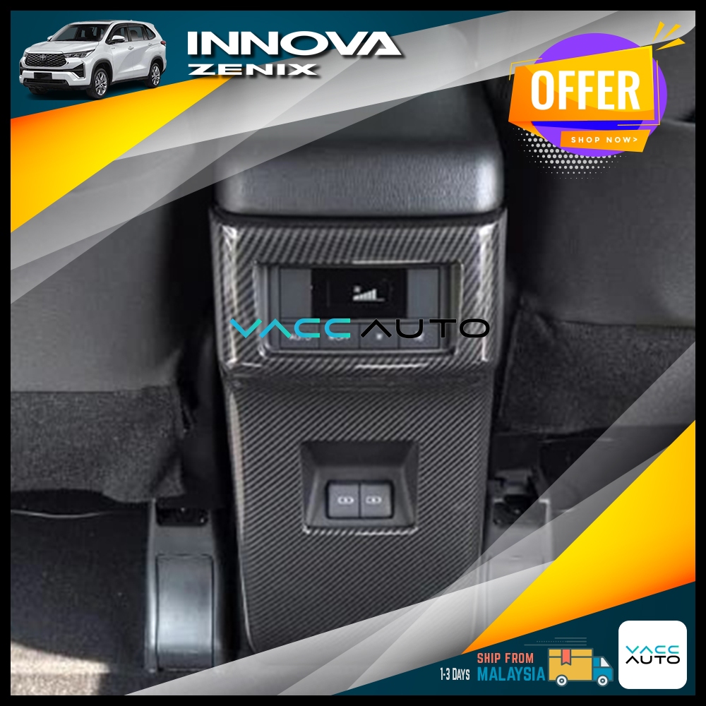 Toyota Innova Zenix AG10 2023-2025 Rear Aircond Control Protector Cover ...