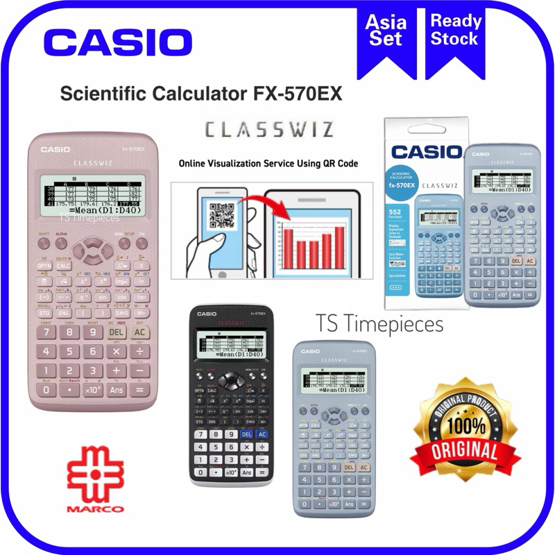 Casio Scientific Calculator FX-570EX Series FX-570EX-PK Pink / FX-570EX ...