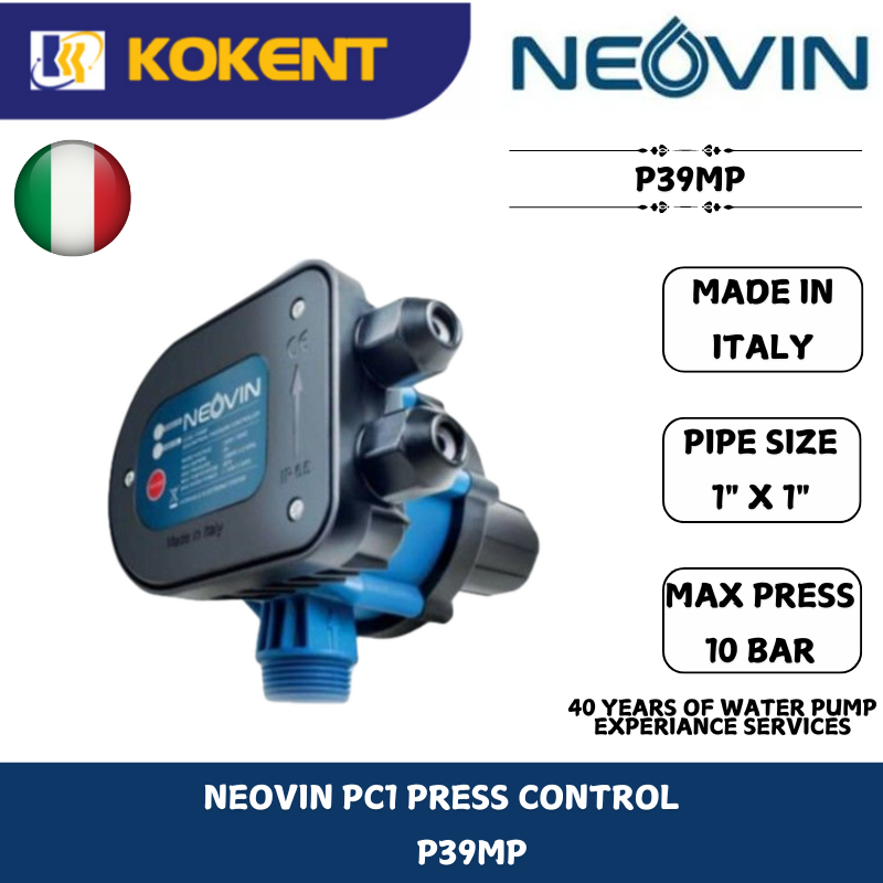 NEOVIN PC1 PRESS CONTROL P39MP (MAX1.1KW-1.5HP) (MADE IN ITALY ...