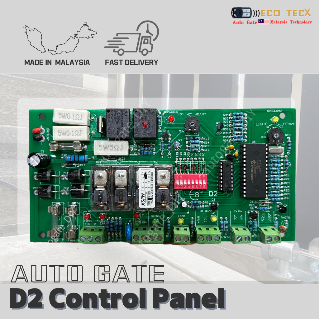 D2 CONTROL PANEL DC SLIDING AUTO GATE - Ready Stock D2 Control Panel ...