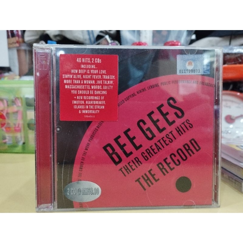 (2CD) BEE GEES THEIR GREATEST HITS THE RECORD | Shopee Malaysia