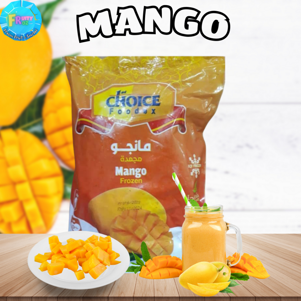 [1KG] Frozen Mango Pulp Puree / Isi Puri Mangga Sejuk Beku | Shopee ...
