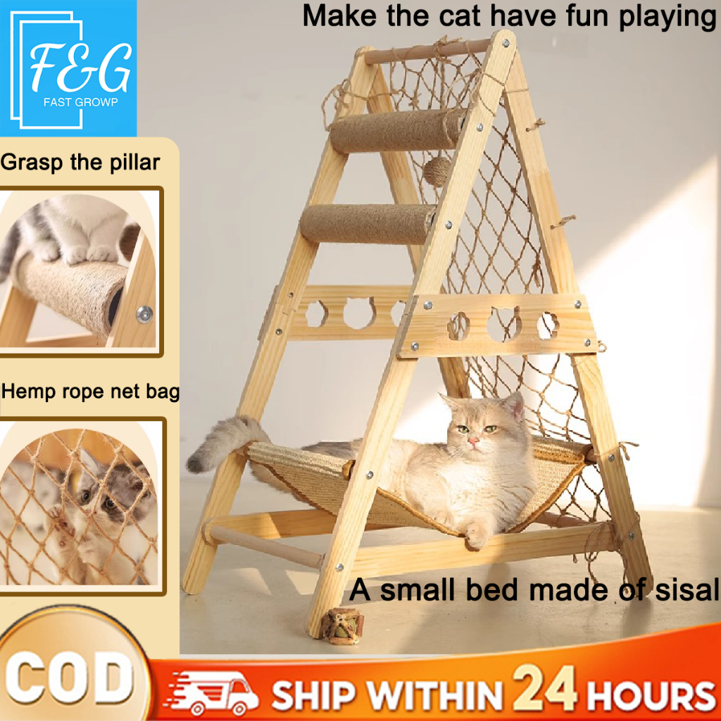 F&G Cat climbing Hammock & Cradle for Cats Kittens Cat Tree Cat Tower ...