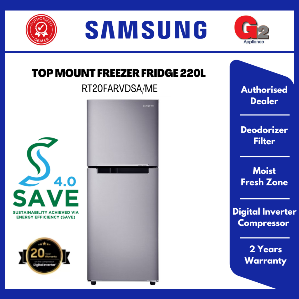 SAMSUNG ( AUTHORISED DEALER ) 220L Refrigerator With Digital Inverter ...