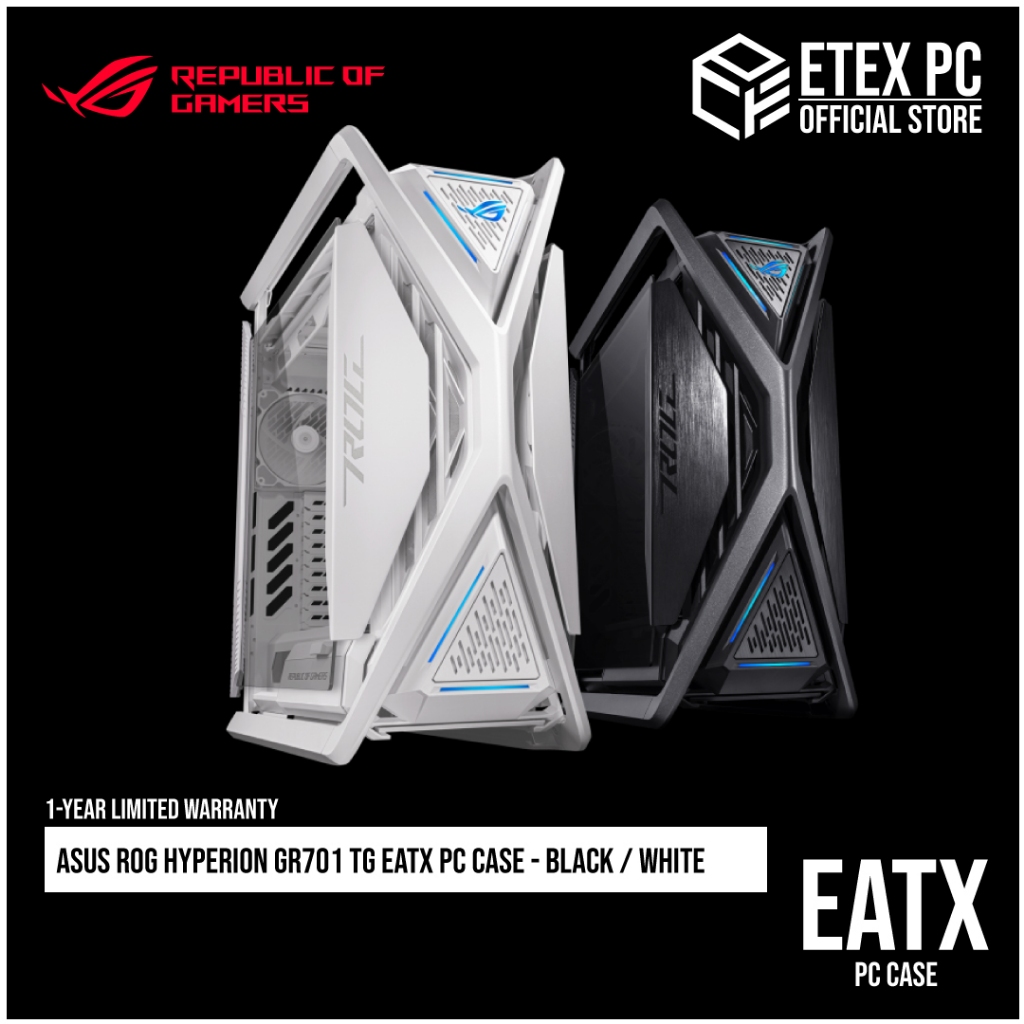 ASUS ROG Hyperion GR701 TG EATX PC Case - Black / White | Shopee Malaysia
