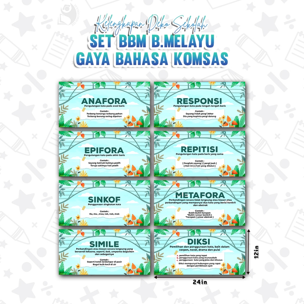 SET BBM BAHASA MELAYU - GAYA BAHASA KOMSAS / KOMPONEN SASTERA / ABM ...