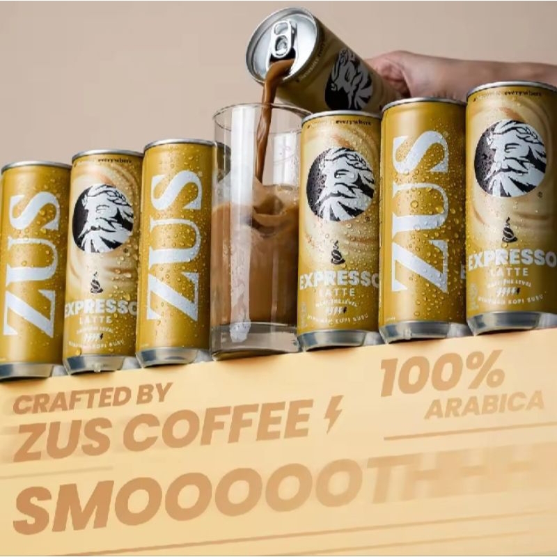 ZUS EXPRESSO - Latte - 240ml - can (RTD Canned Coffee) | Shopee Malaysia
