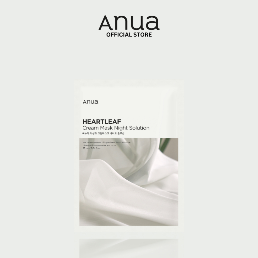 Anua Heartleaf Cream Sheet Mask Night Solution (1ea) | Shopee Malaysia
