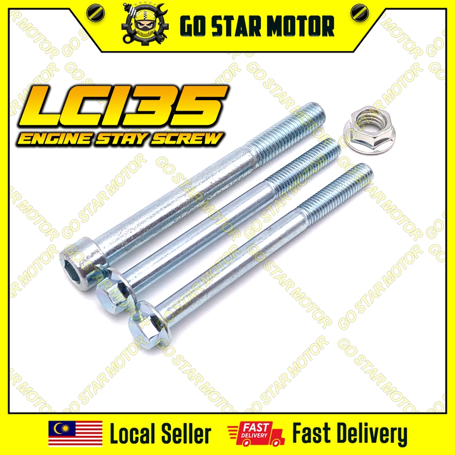 YAMAHA LC135 135LC V1-V7 ENGINE STAY SCREW SHAFT BATANG PEMEGANG ENJIN ...