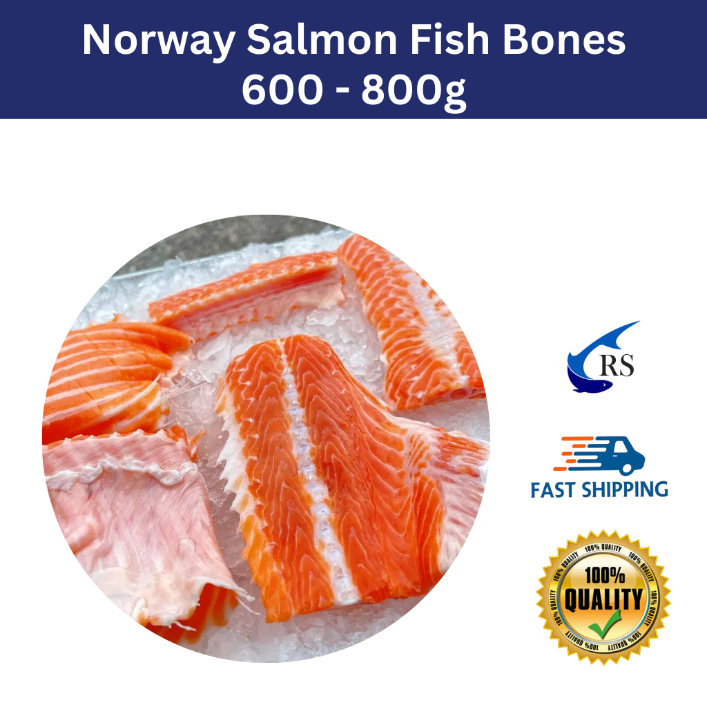 RS VACUUM PACK Norway Salmon Bones (600-800g) Tulang Salmon 三文鱼骨 - RS ...
