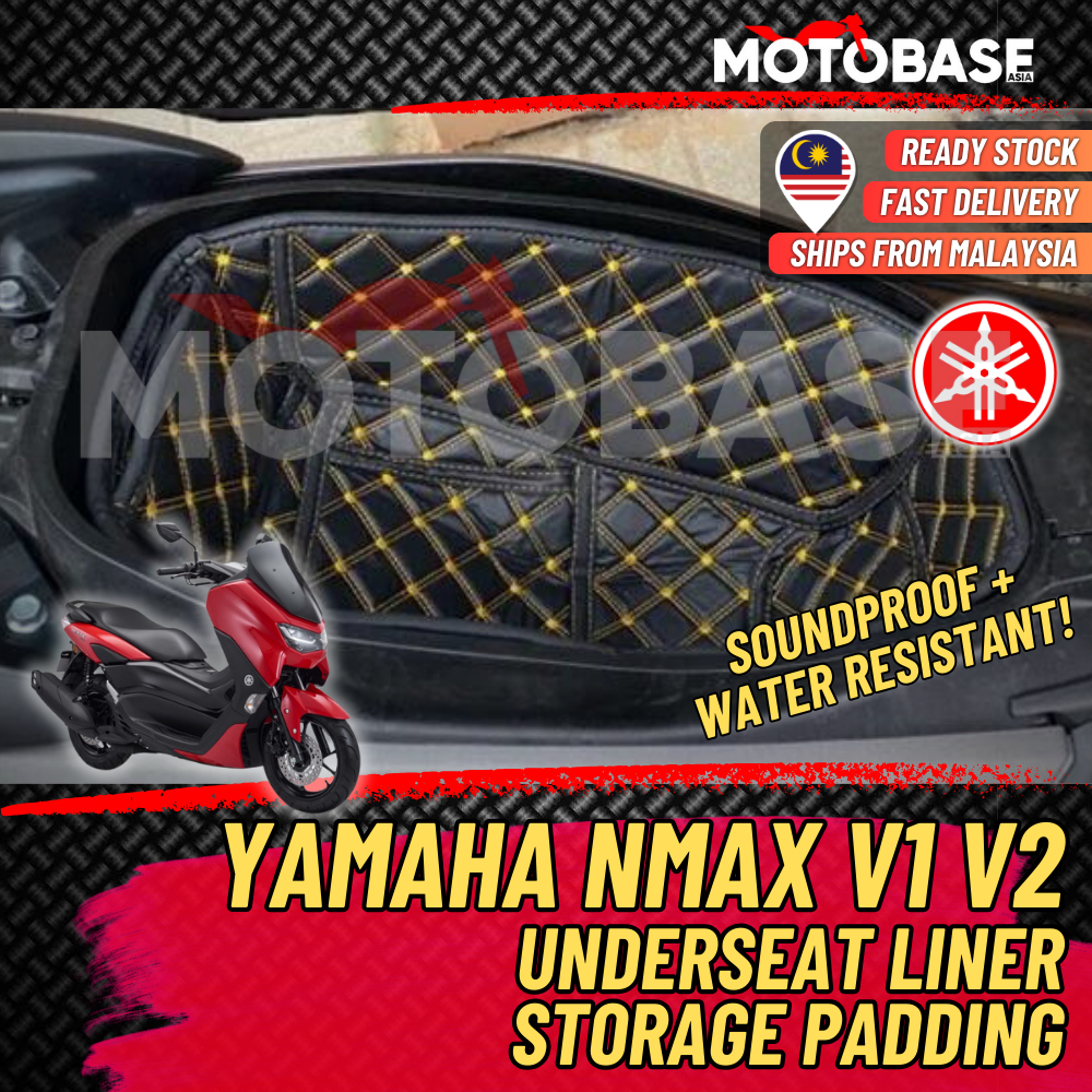 YAMAHA NMAX V1 V2 Under Seat Storage Leather Padding PU Cushion Lining ...