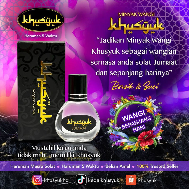 KHUSYUK PERFUME NEW - JUMAAT | Shopee Malaysia