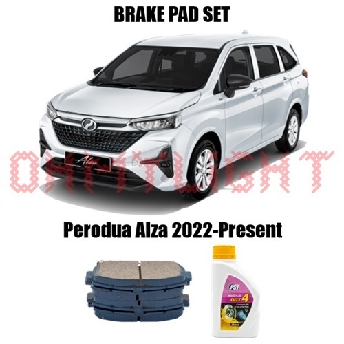 (𝑩𝑹𝑨𝑵𝑫 𝑷𝑺𝑻) Brake Pad Set (Ceramic) for Perodua Alza 1500cc 2022 ...