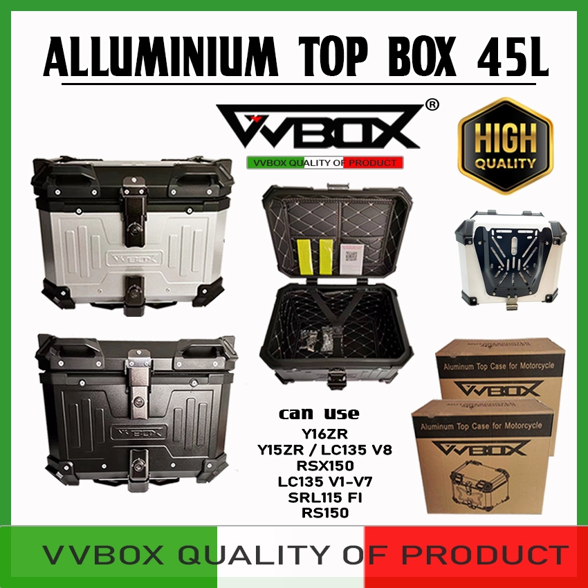 HARGA PROMOSI !! Aluminium Top Box / Kotak Aluminium Motorsikal / ABS ...