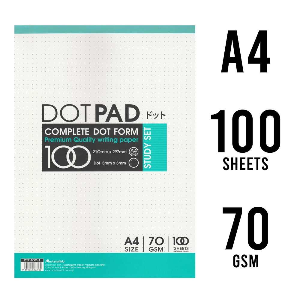 MASTERPRINT | FOOLSCAP PAPER | DOTPAD - COMPLETE DOT FORM STUDY SET ...