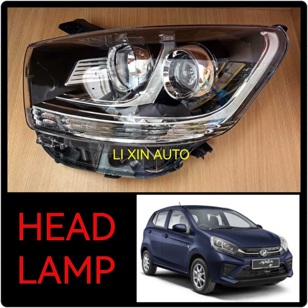 PERODUA AXIA SE D87A 2014-2017 HEAD LAMP HEAD LIGHT / LAMPU BESAR DEPAN ...