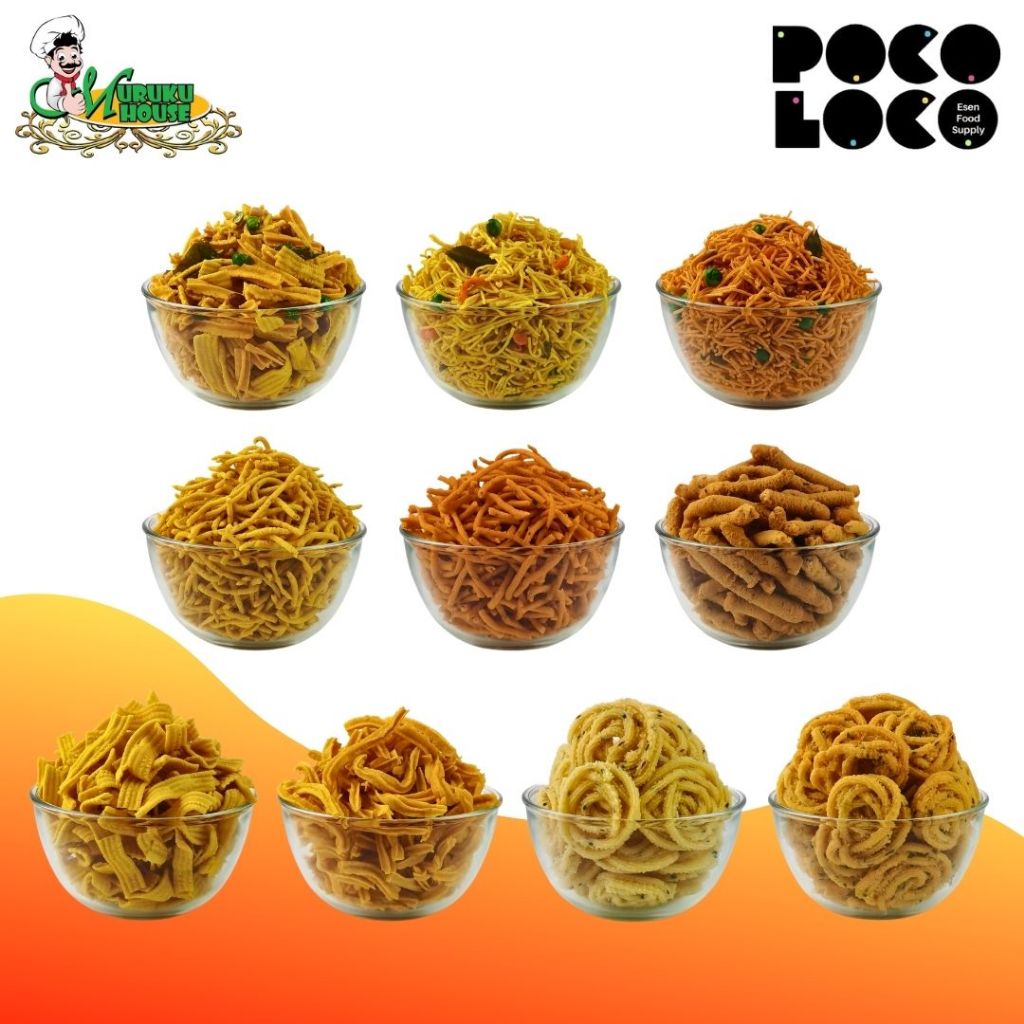 Fresh Made Crunchy Indian Tradisional Snack Food Muruku Package 500g ...