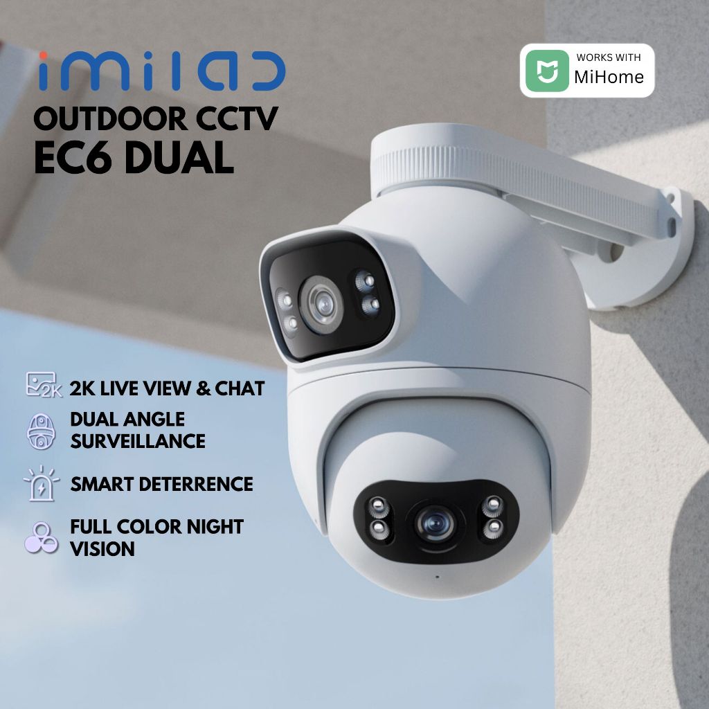 IMILAB EC6 DUAL - 2K WiFi Plug-in Spotlight Camera [Global] | Shopee Malaysia