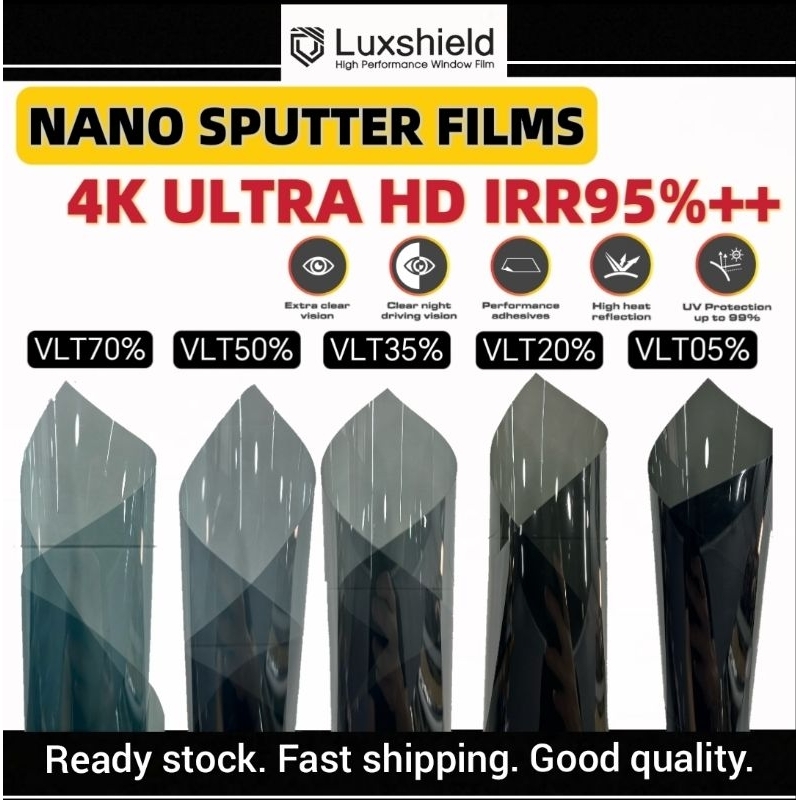 Nano Sputter Film 4K Ultra HD Tinted Kereta Car Window Film Supply ...
