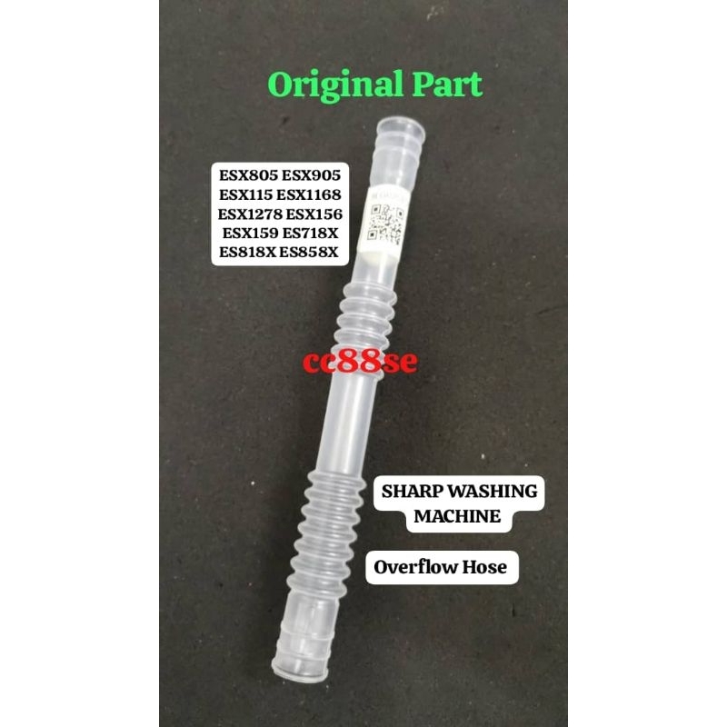 SHARP WASHING MACHINE OVERFLOW HOSE ESX805 ESX905 ESX958 ESX115 ESX1168 ...