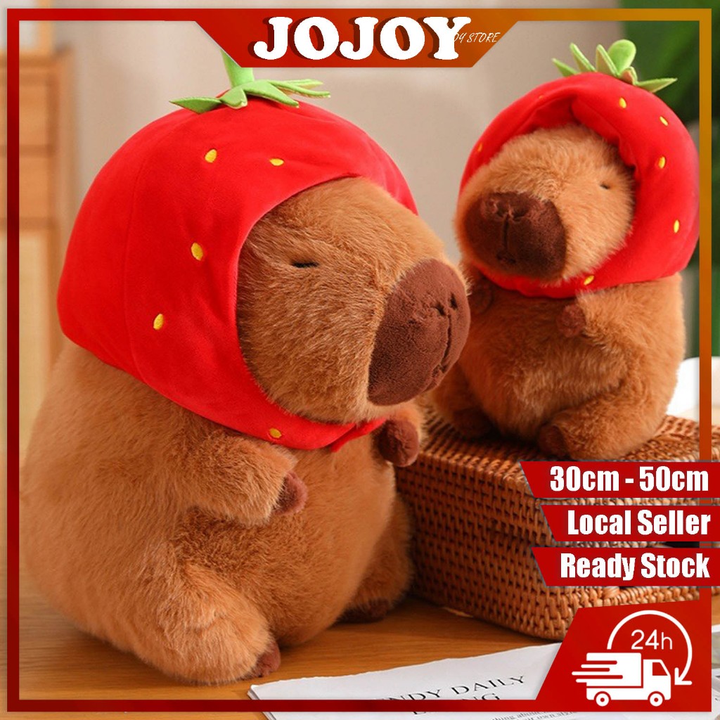 JOJOY Ready Stock New Design Strawberry Capybara Capybara Plush Doll ...