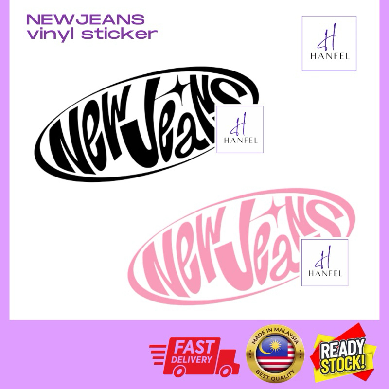 New JEANS logo vinyl sticker Newjeans ( Die-cut) | Shopee Malaysia