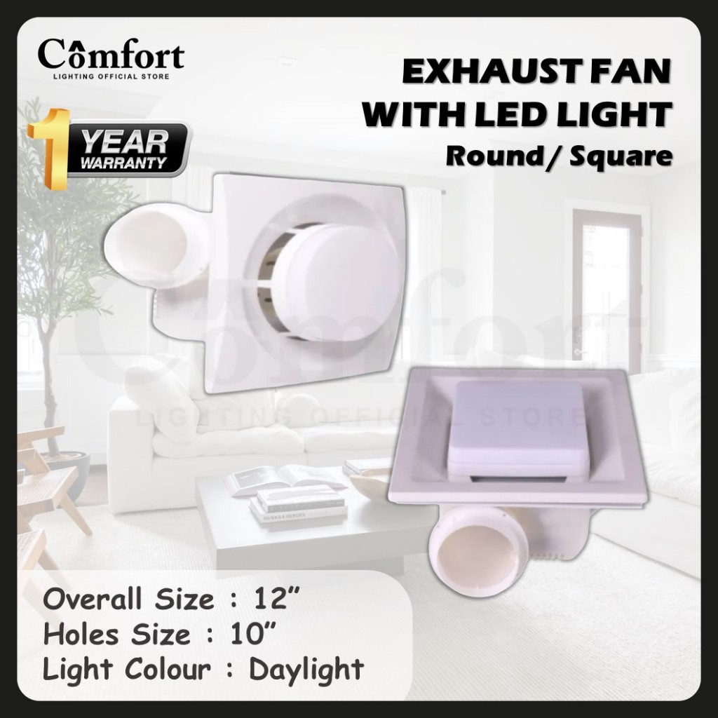 Integrated Ceiling Ventilator with Lighting 2 in 1 Lamp Exhaust Fan ...