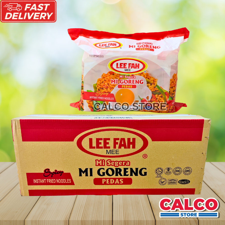 80g x 60pcs Lee Fah Mee Brand Mi Segera Mi Goreng Pedas Spicy Instant ...