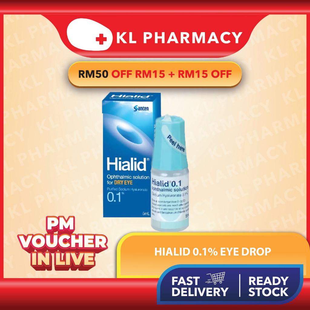Hialid 0.1% Eye Drop Ophthalmic Solution 5ml | Shopee Malaysia