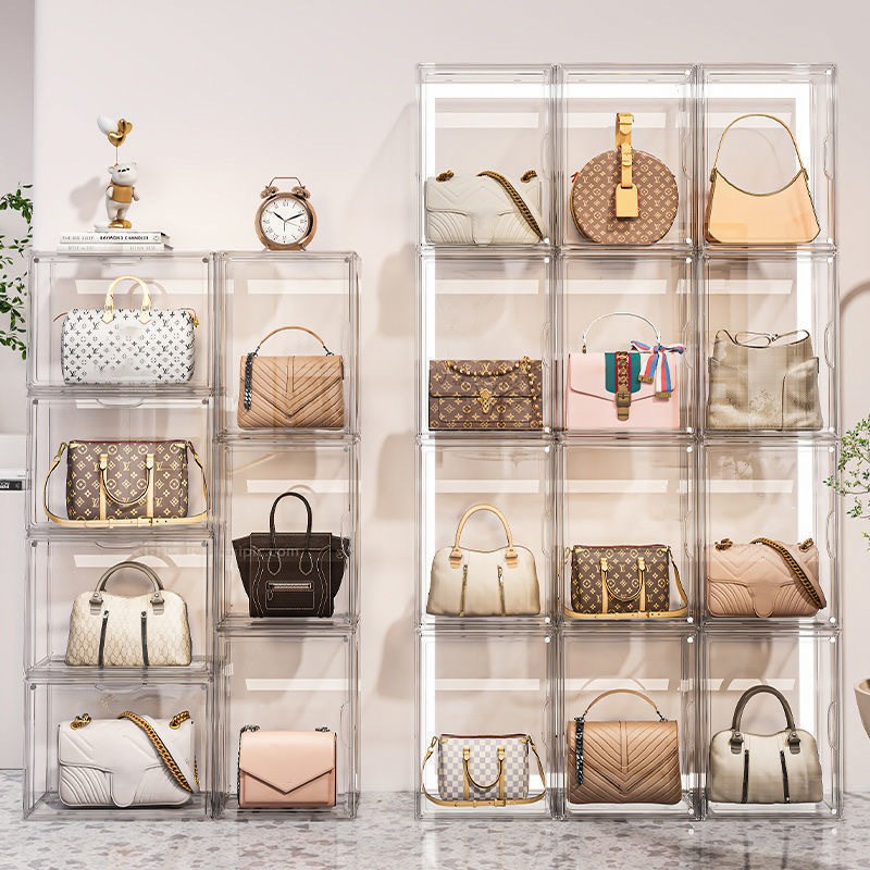 rak paparan lego pop mart kotak paparan akrilik storan mainan kotak ...