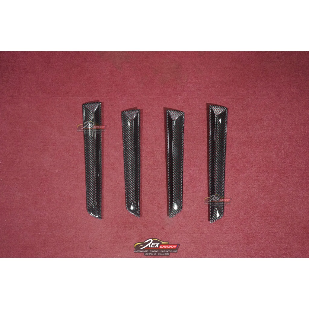 Honda Civic FL5 Type R Interior Door Trim Real Dry Carbon One Set 4 Pcs ...