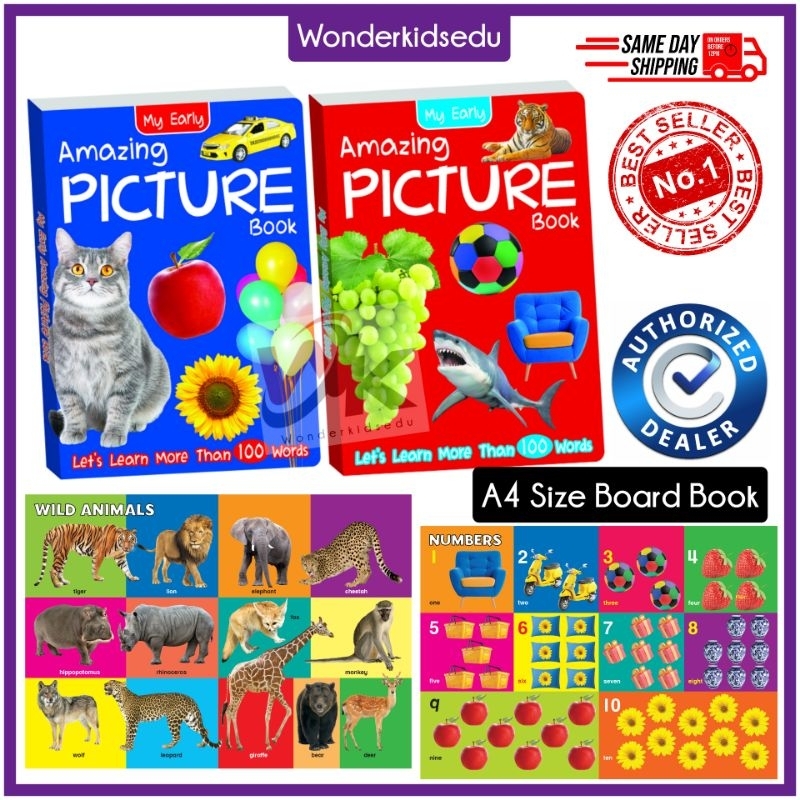 My Early Amazing Picture Book | My First Word | Baby Book | Buku ...