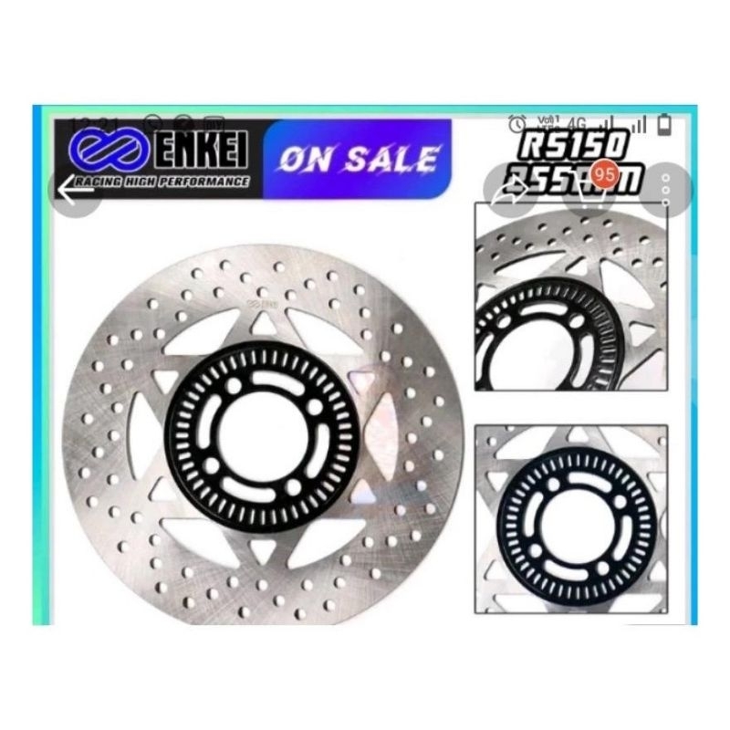 RS150 RSX-150 FRONT ABS DISC PLATE ENKEI 255MM PIRING DISC BRAKE 4 ...
