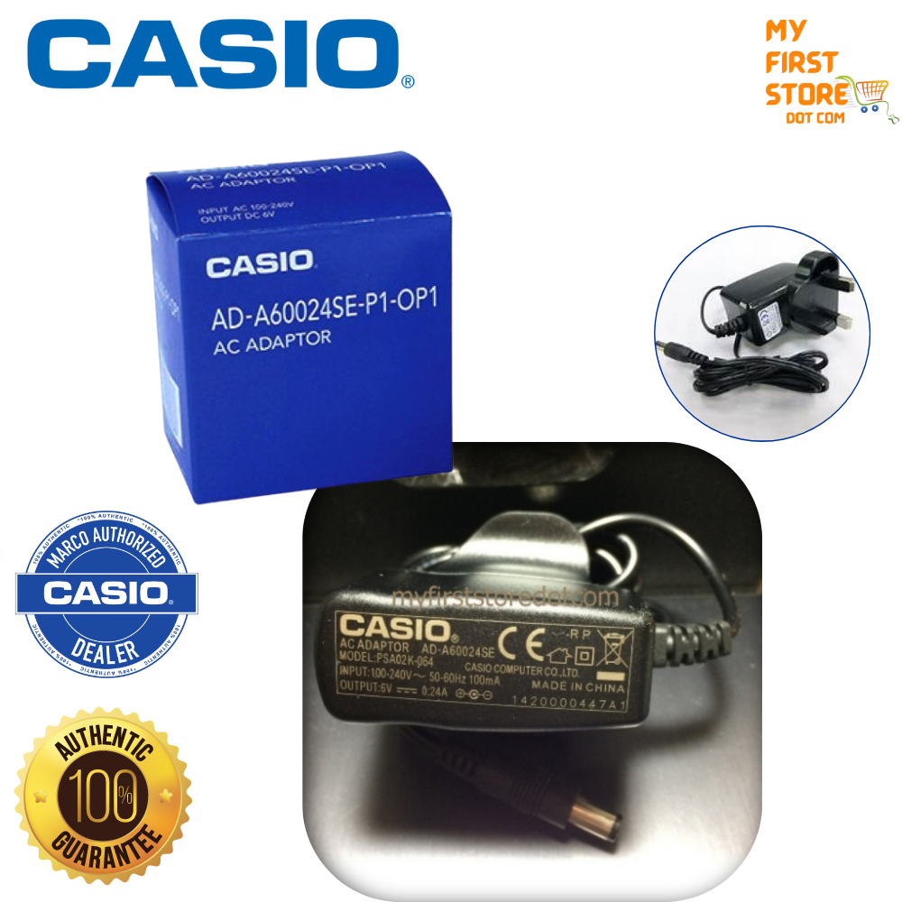 Genuine Casio AD-A60024 AC Adaptor for Casio HR series calculator ...