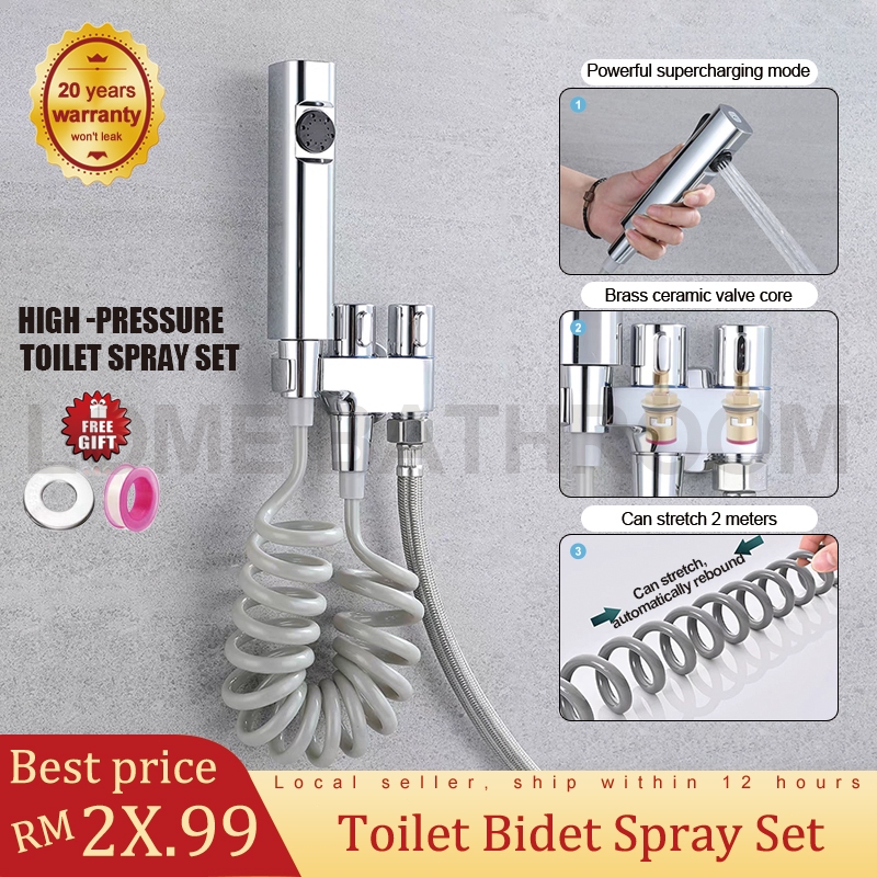 Bidet Spray set With Hose For Toilet Stainless Steel Bidet Heavy Duty ...