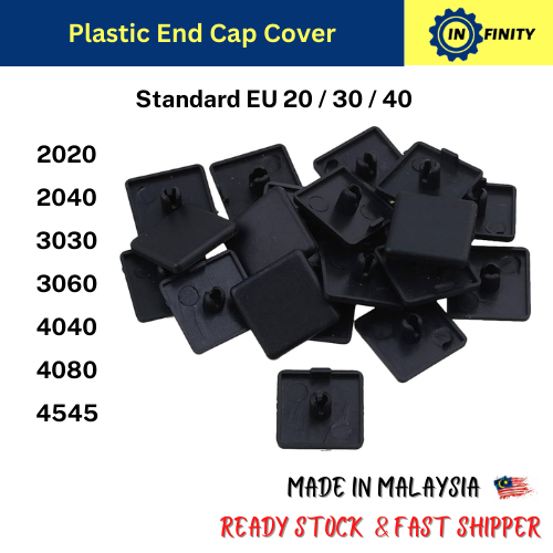 Plastic End Cap Cover Plate black For EU Aluminum Profile 2020 / 2040 ...