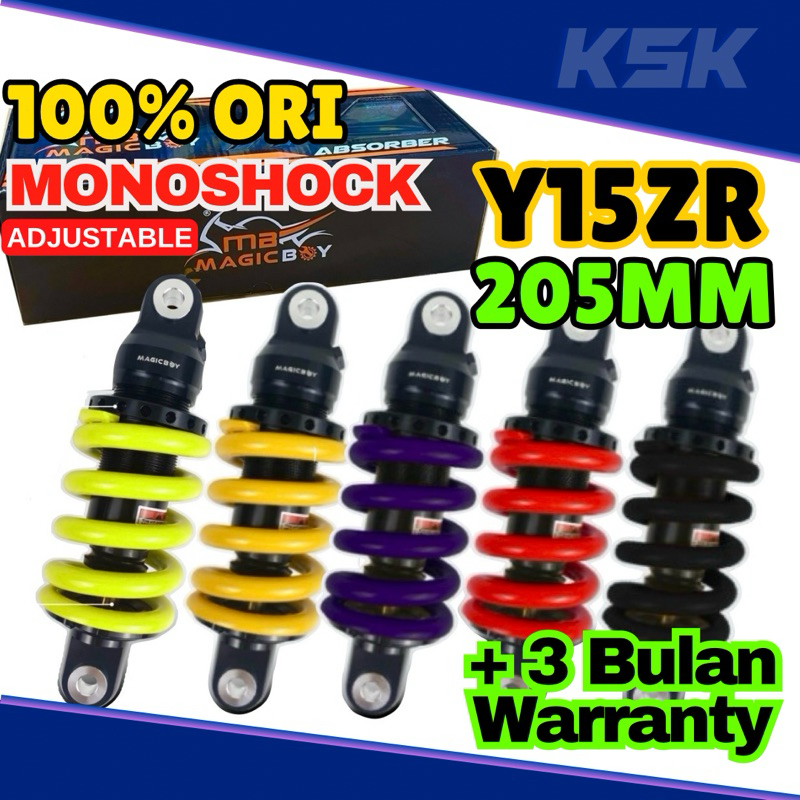 MAGIC BOY MONOSHOCK ABSORBER LC135 Y15 Y15ZR Y16ZR 205MM ADJUSTABLE ...