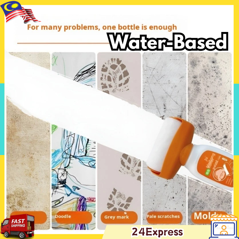 【Water-Based】Roller Paint Colorful Latex White Household Wall Repair ...